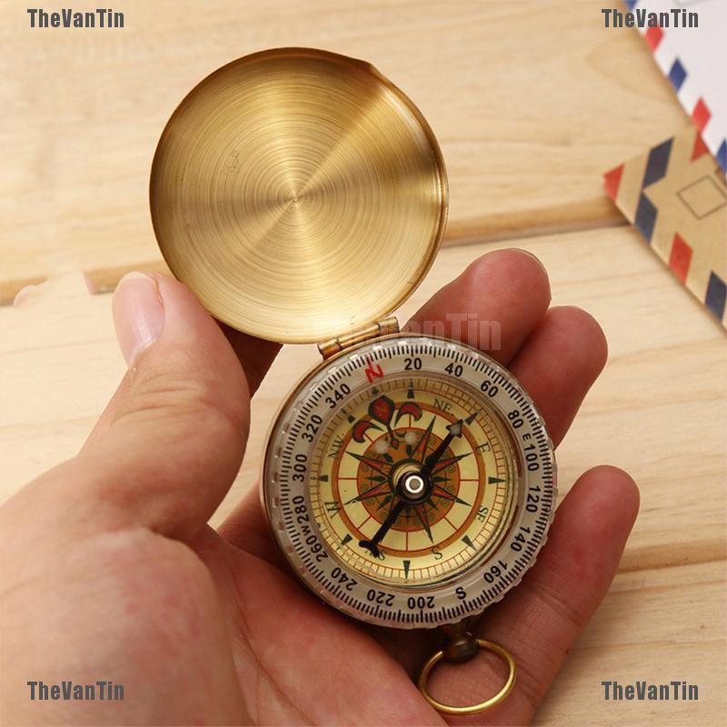 TheVanTin Outdoor Hiking Camping Accessories Classic Brass Pocket Watch ...