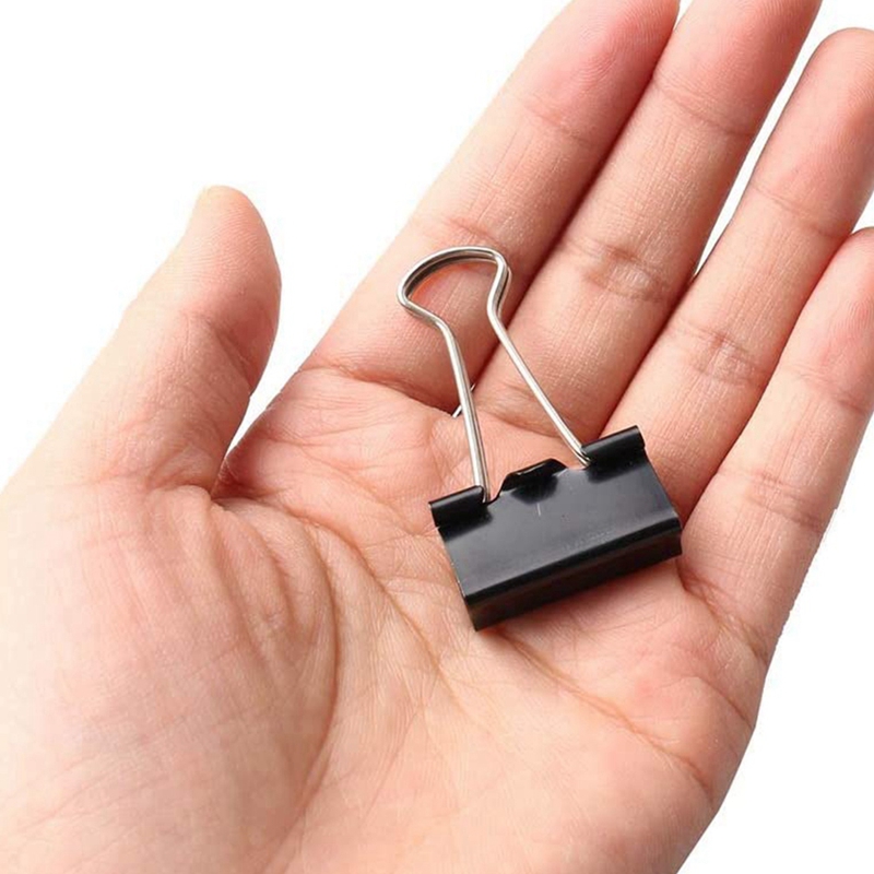 60 Pcs Office and School Binding Supplies 25mm Long Tail Clip Long Tail ...