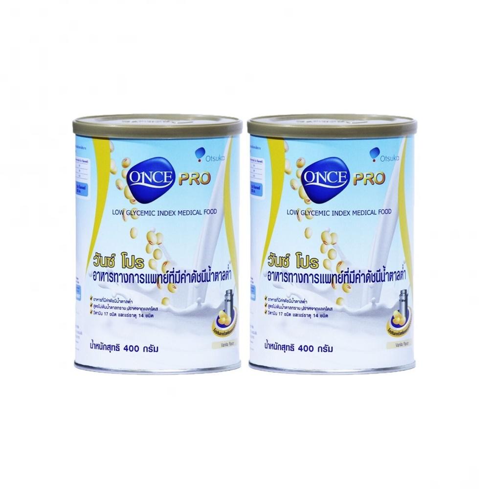 Once Pro วันซ์ โปร 400G อาหารเสริมมีค่าดัชนีน้ำตาลต่ำ สำหรับผู้ป่วย ...