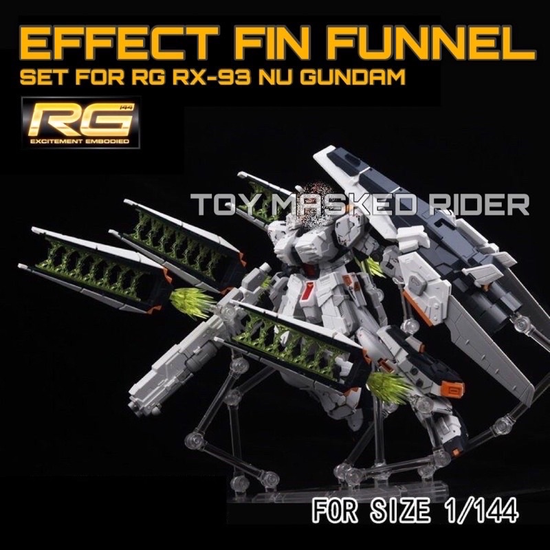 ชุดแต่งกันดั้ม EFFECT FIN FUNNEL SET FOR RG 1/144 RX93 NU GUNDAM #โมเดล ...