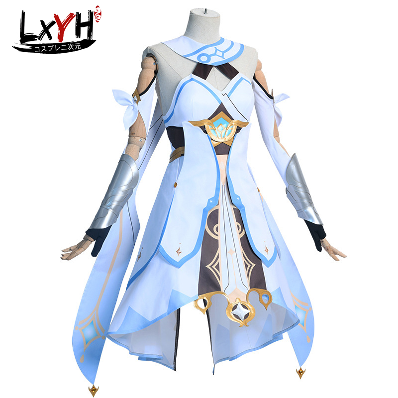 [LXYH- COSER KING] Game Genshin Lumine Wig Cosplay Costume Dress Props ...
