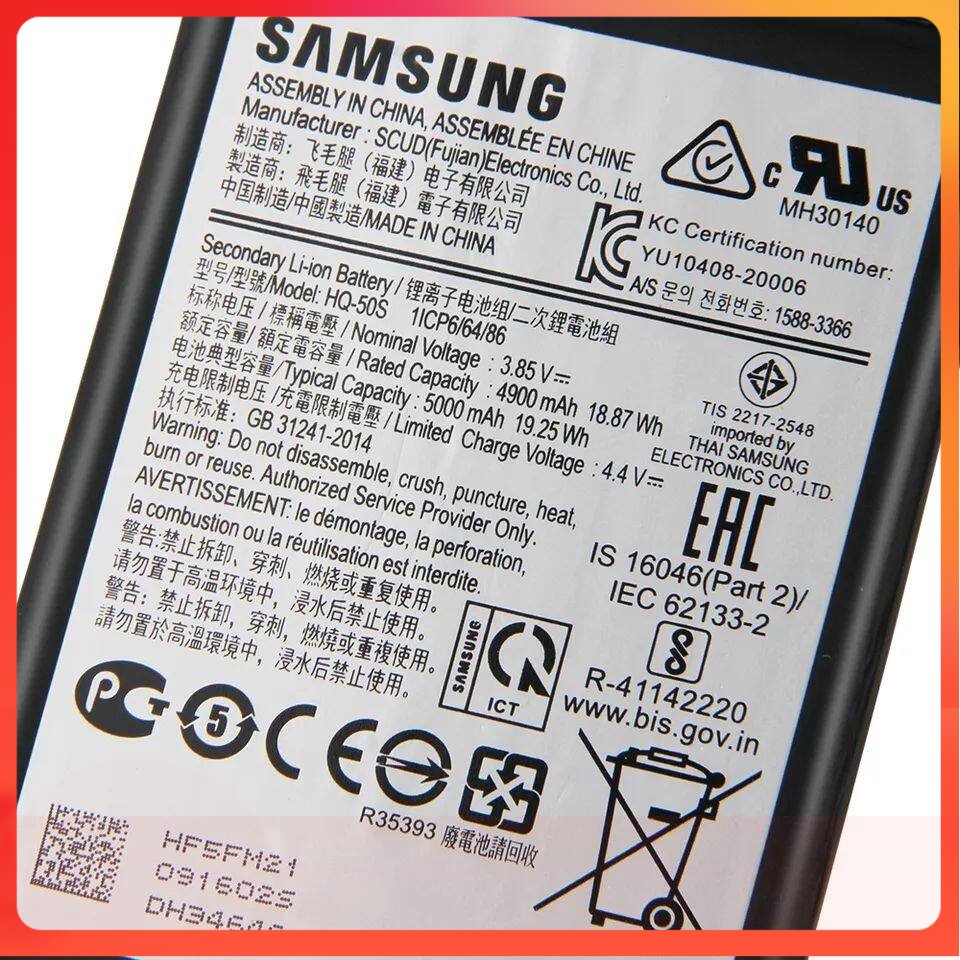 แบตเตอรี่ Samsung Galaxy A02s HQ-50S 5000mAh ประกันนาน 3 เดือน ส่งจาก ...