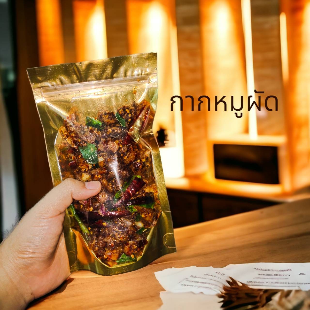 น้ำพริก น้ำพริกกากหมู มันหมู อร่อย ทำสดใหม่ทุกวัน ขนาด 60กรัม - PB ...