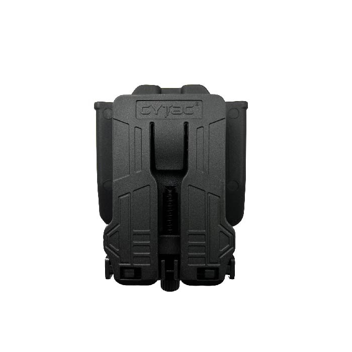 CYTAC - Double Magazine Pouch with Belt Clip Black for Double Stack ...