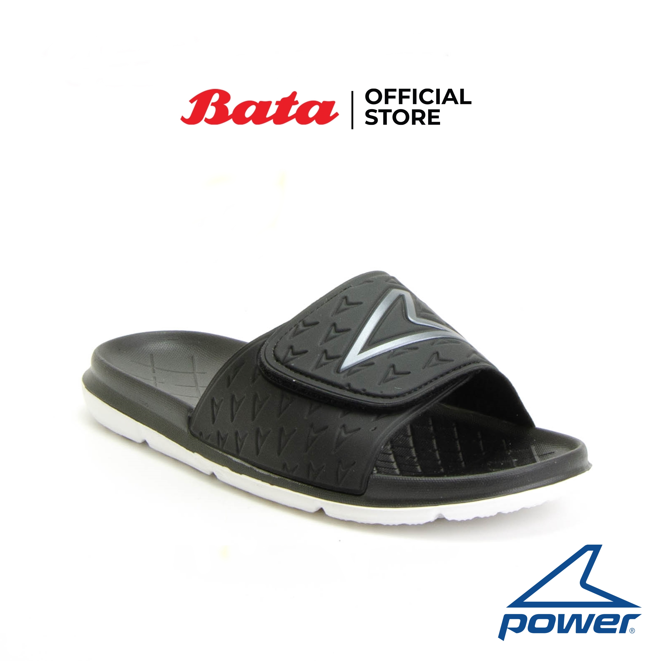 Bata POWER-MENS รองเท้าแตะแฟชั่นชาย SLIPPER แบบสวม เปิดส้น สีดำ รหัส ...