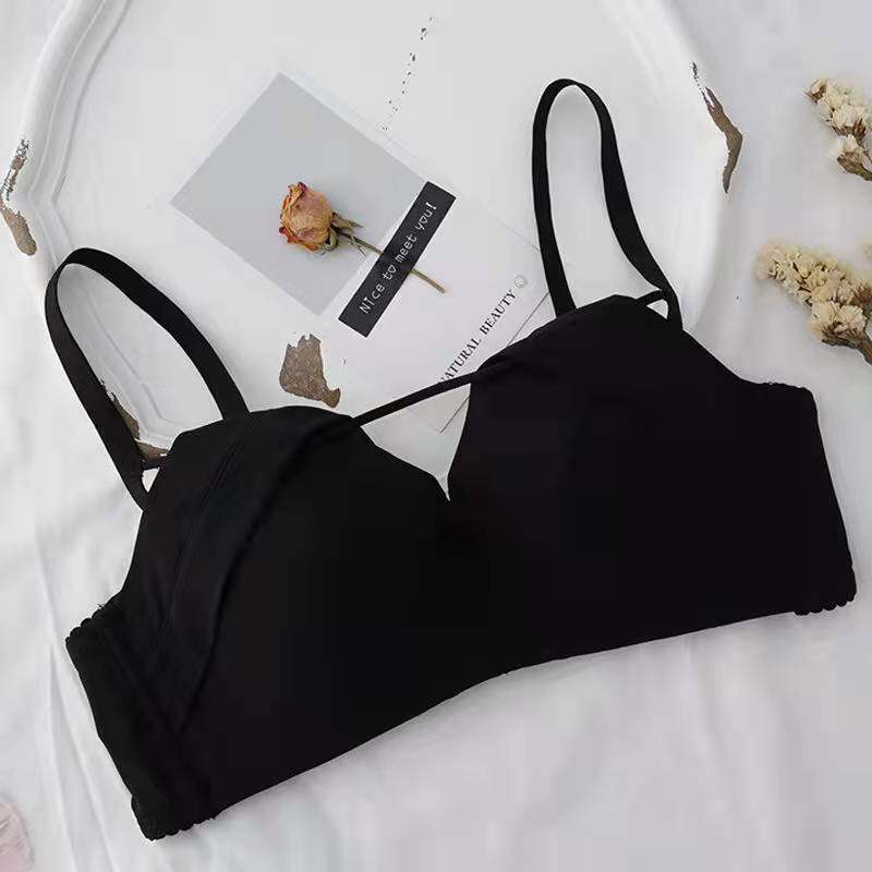 JK-Nana ส่งออกเร็ว1-2วัน🔥เสื้อชั้นใน ไร้โครง น่ารัก มีฟองดันทรงในตัว(มีกางเกงในขายแยกชิ้น) ผ้า ...