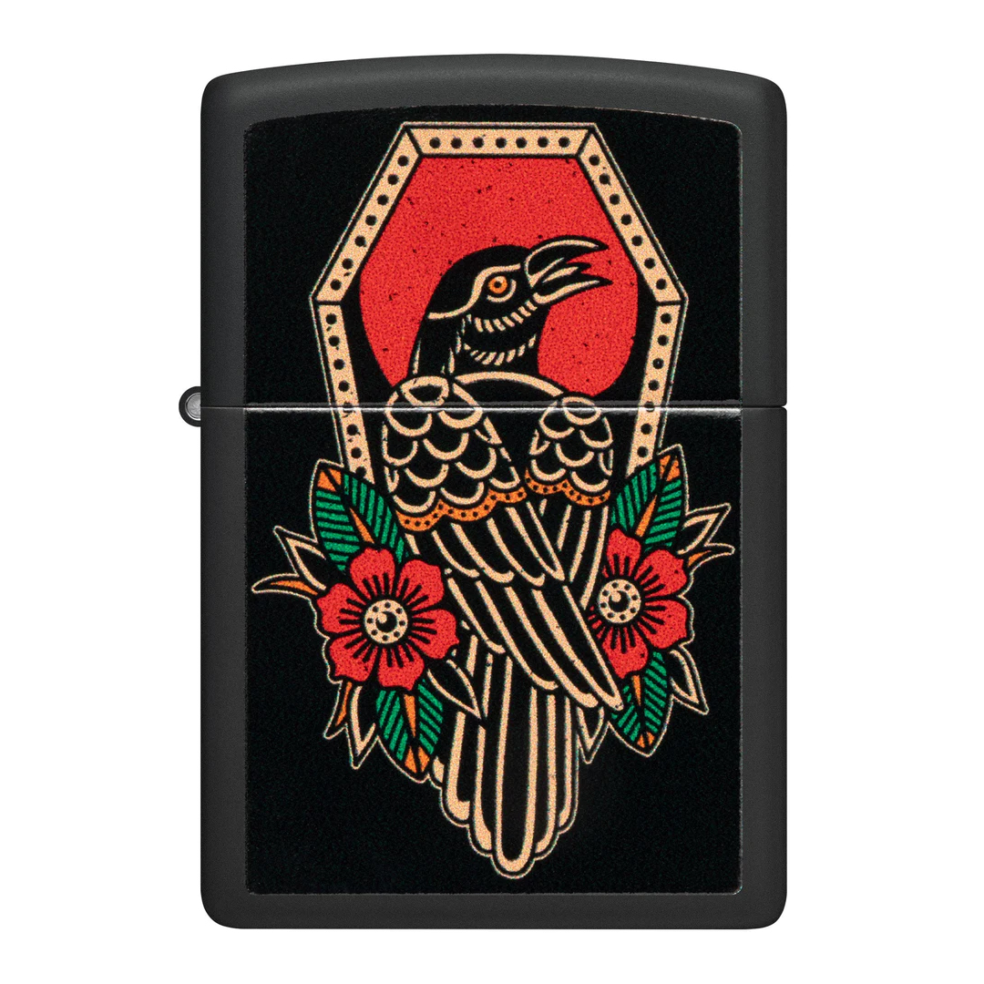 48611 Zippo Crow Tattoo Design ของแท้ รับประกันตลอดชีวิต นำเข้าและ ...
