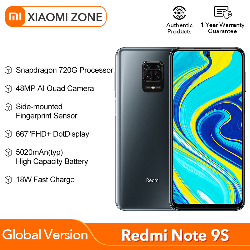 【Global Version】Xiaomi Redmi Note 9s (4GB + 64GB) Qualcomm SD 720G หน้า ...
