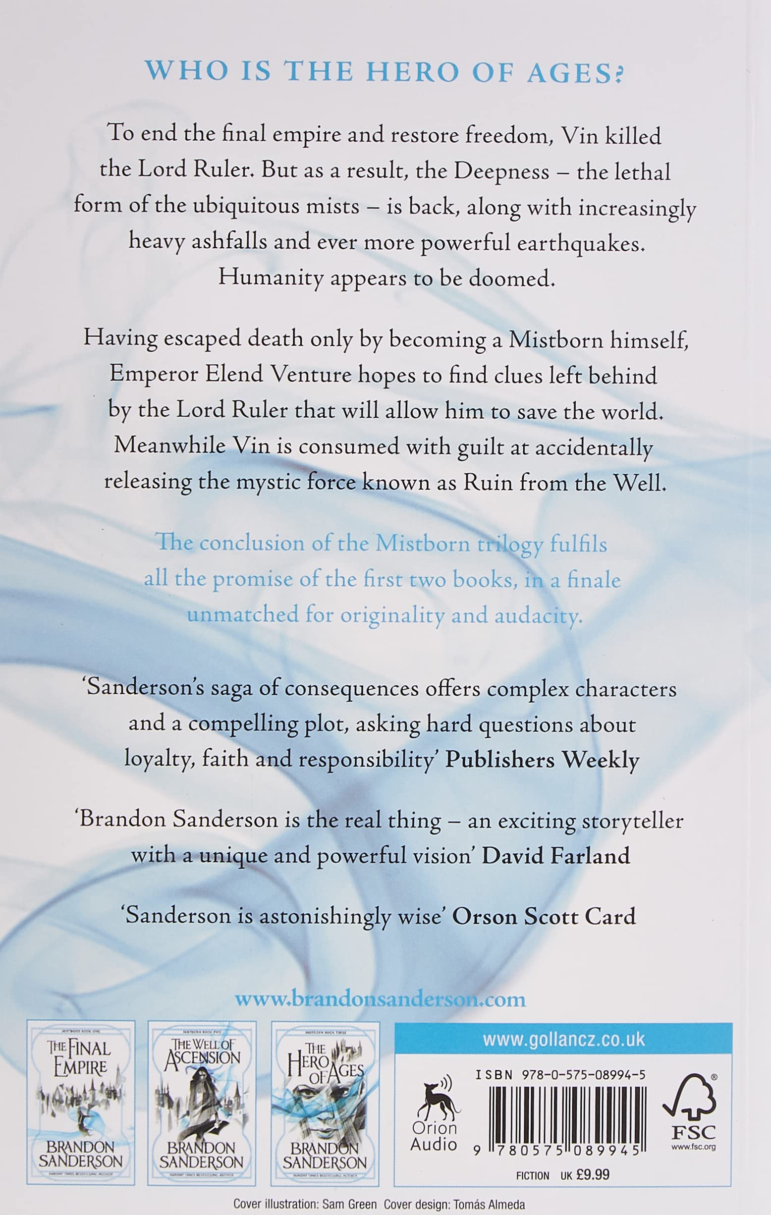 The Hero of Ages: Mistborn, Book 3 หนังสือภาษาอังกฤษมือ1(New) ส่งจากไทย ...