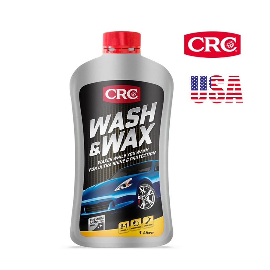 นํ้ายาล้างรถ สูตรเคลือบเงาบํารุงสีรถ CRC Wash & Wax ขนาด 1L 9011NZ ...