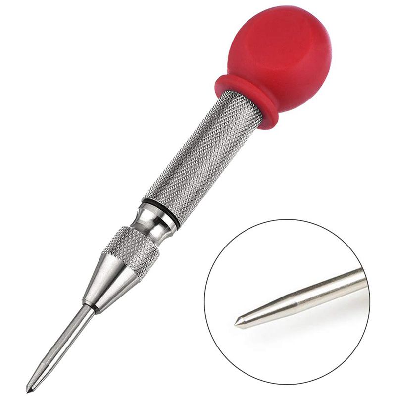 3 Pcs Automatic Center Punch Tool, 5 Inch Spring Loaded Crushing Hand ...