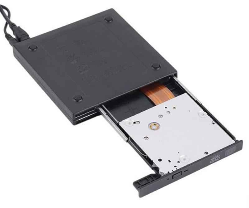 DVD ROM ภายนอกไดรฟ์ออปติคัล USB 2.0 CD/DVD-ROM CD-RW Burner Slim ...