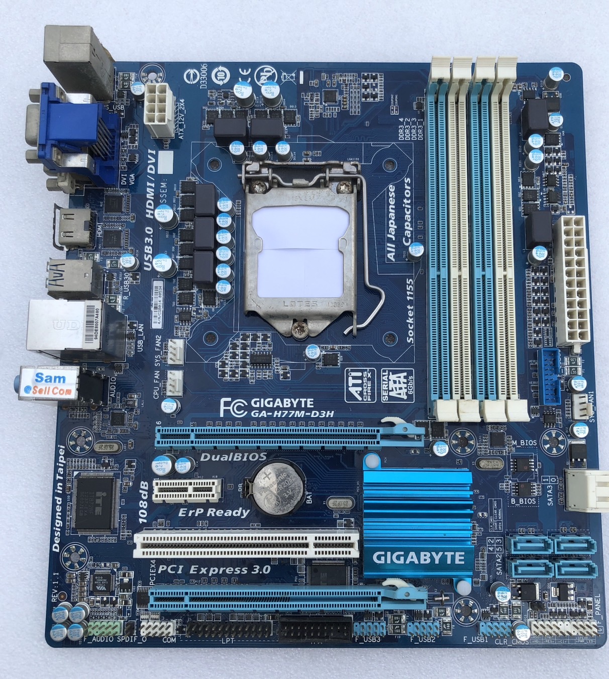 MAINBOARD (เมนบอร์ด) 1155 GIGABYTE H77M-D3H มือสอง | Lazada.co.th