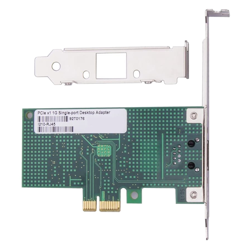 Gigabit PCIE Server Adapter for Intel I210-T1 - I210 Chip, Single RJ45 Port, 1Gbit PCI Express ...
