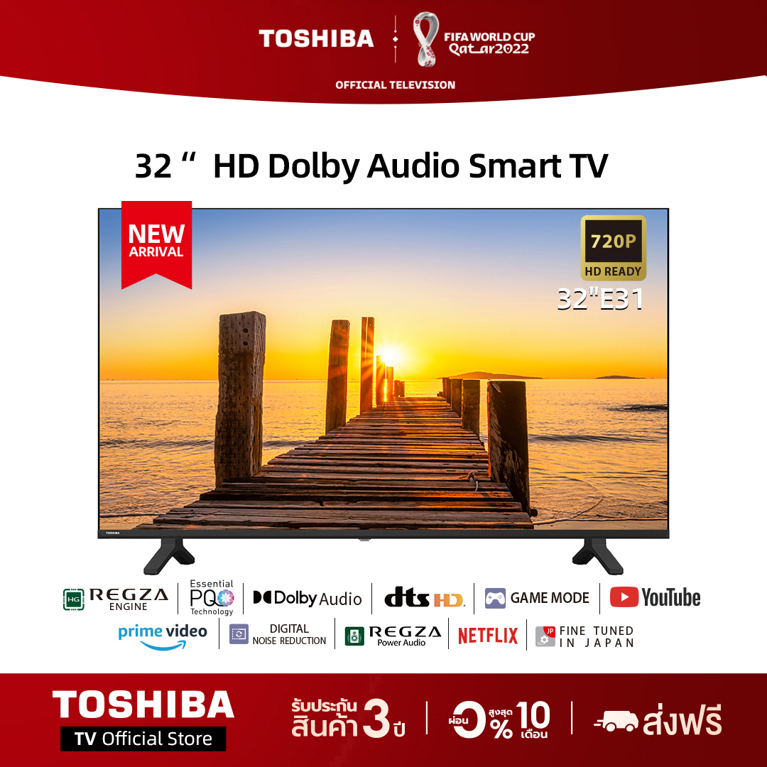 Toshiba TV ทีวี 32 นิ้ว smart tv wifi HD รุ่น 32E31KP Dolby Audio รุ่นใหม่ปี 2022 New - Toshiba ...