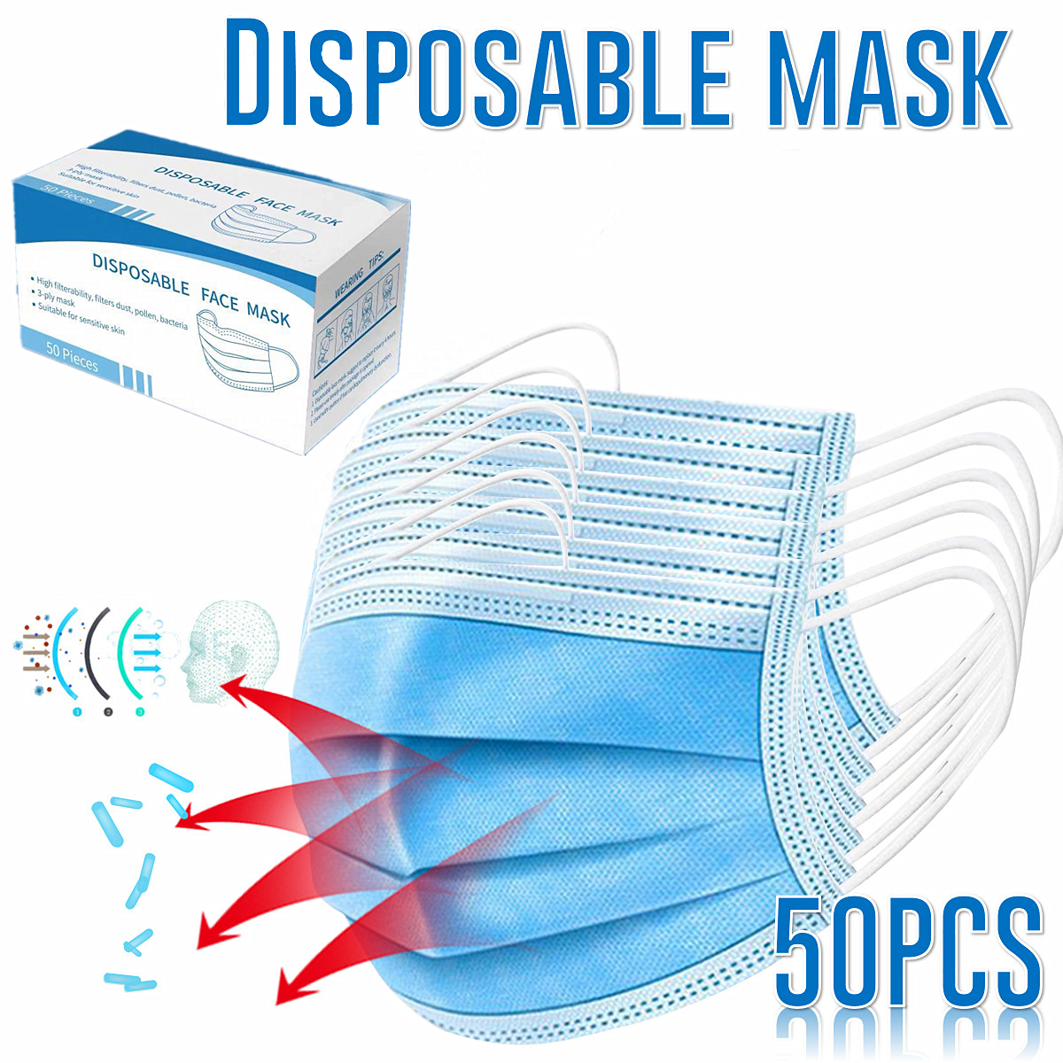 TPP Surgical mask / TPP Premium หน้ากากอนามัย ทางการแพทย์ 3 ชั้น หนา 30 ...