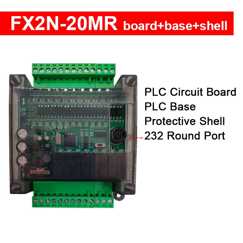 PLC FX2N-20MR FX2N-20MT Programmable Logic Controller DC รีเลย์โมดูลทรานซิสเตอร์พร้อม RS485 ...