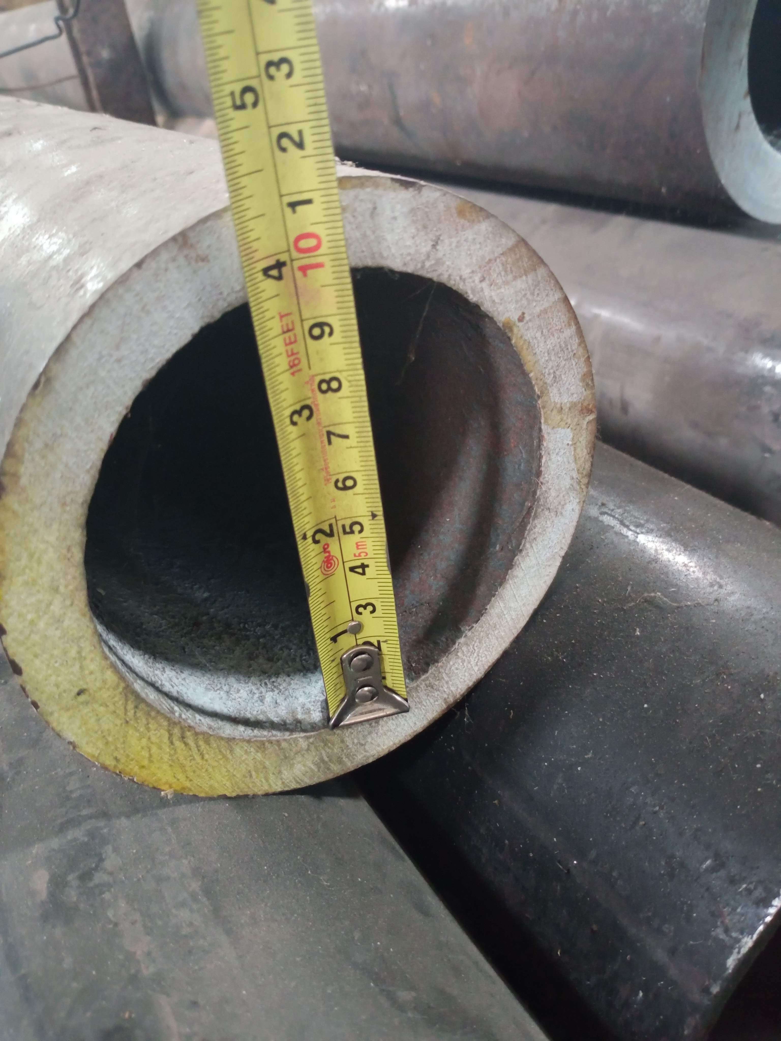ท่อเหล็ก OD 5" (127mm.) ID 4"(98mm.) (Stay pipe)ท่อไม่มีตะเข็บ ท่อเหล็กกลมโต๊ะ แป๊ปสเตย์เ PIPE ...