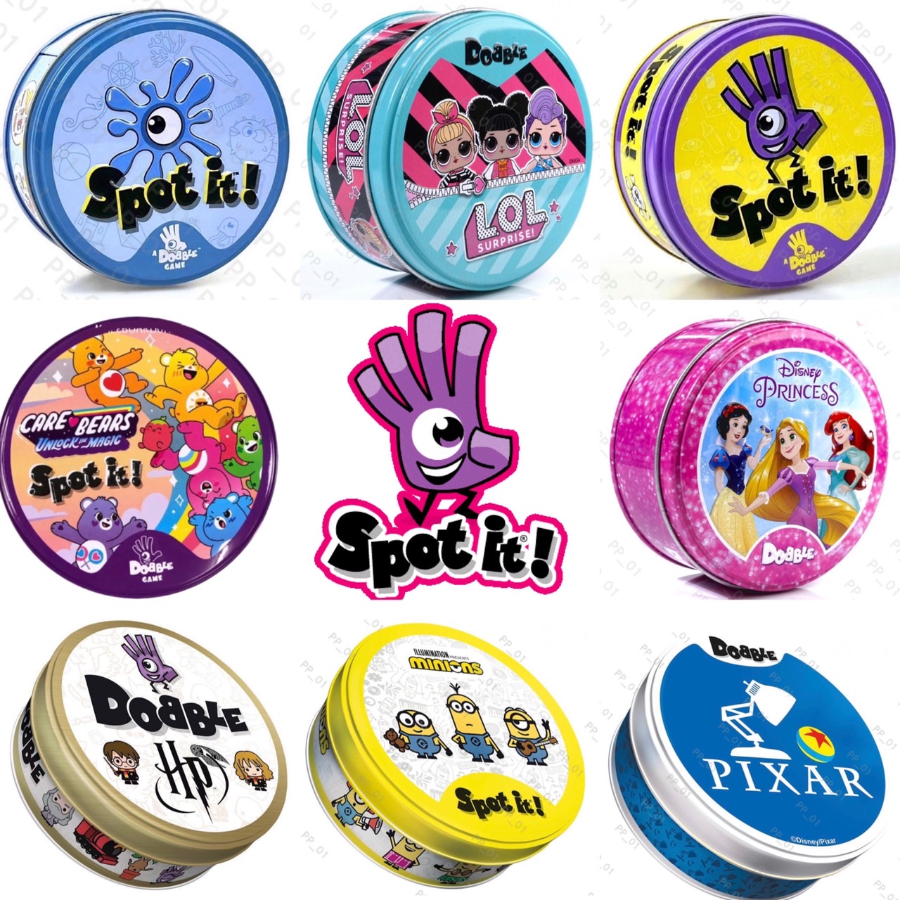 Dobble Card Game Spot It เกมกระดาน 2 ถึง 8 คน สําหรับครอบครัว คลาสสิก ...