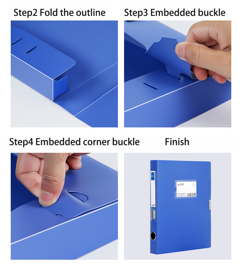 Foldable A4 File Box，File Organizer, Document Box Plastic Archive Box ...