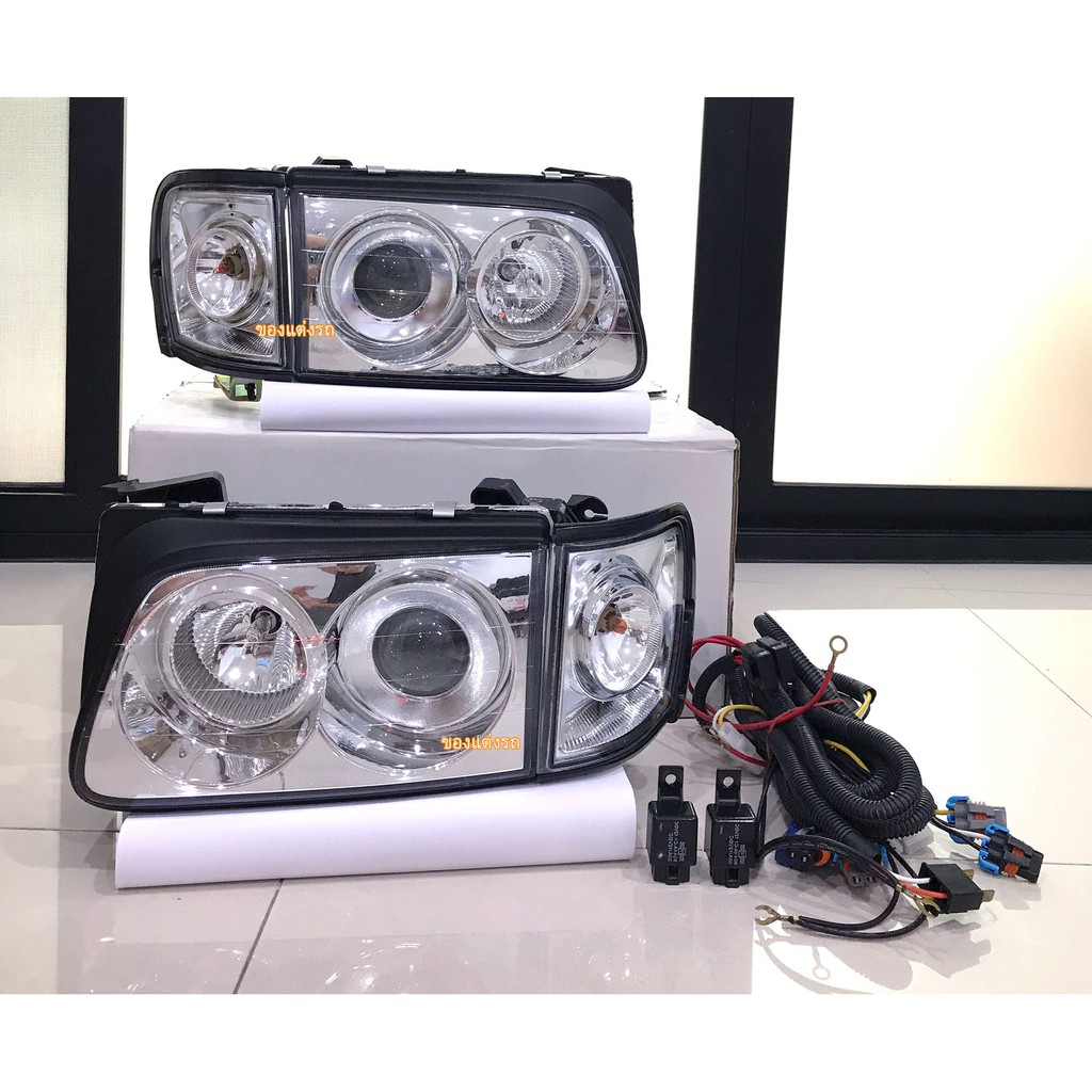 [เทียบแท้] ไฟหน้า โปรเจคเตอร์ ไฟหน้าแต่ง ISUZU TFR DRAGON EYE ดราก้อนอาย 1997 1998 1999 2000 ...