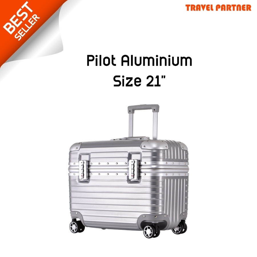 ใหม่ กระเป๋าเดินทางขนาด กระเป๋าเดินทางล้อลาก Pilot Aluminium 16 21 อลูมิเนียม 100 | Lazada.co.th