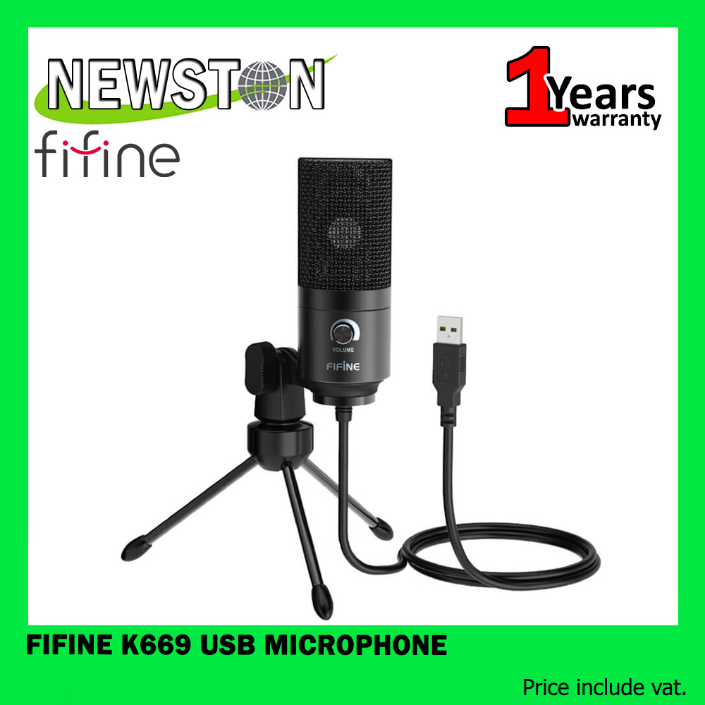 FIFINE K669 USB MICROPHONE รับประกัน 1ปี | Lazada.co.th