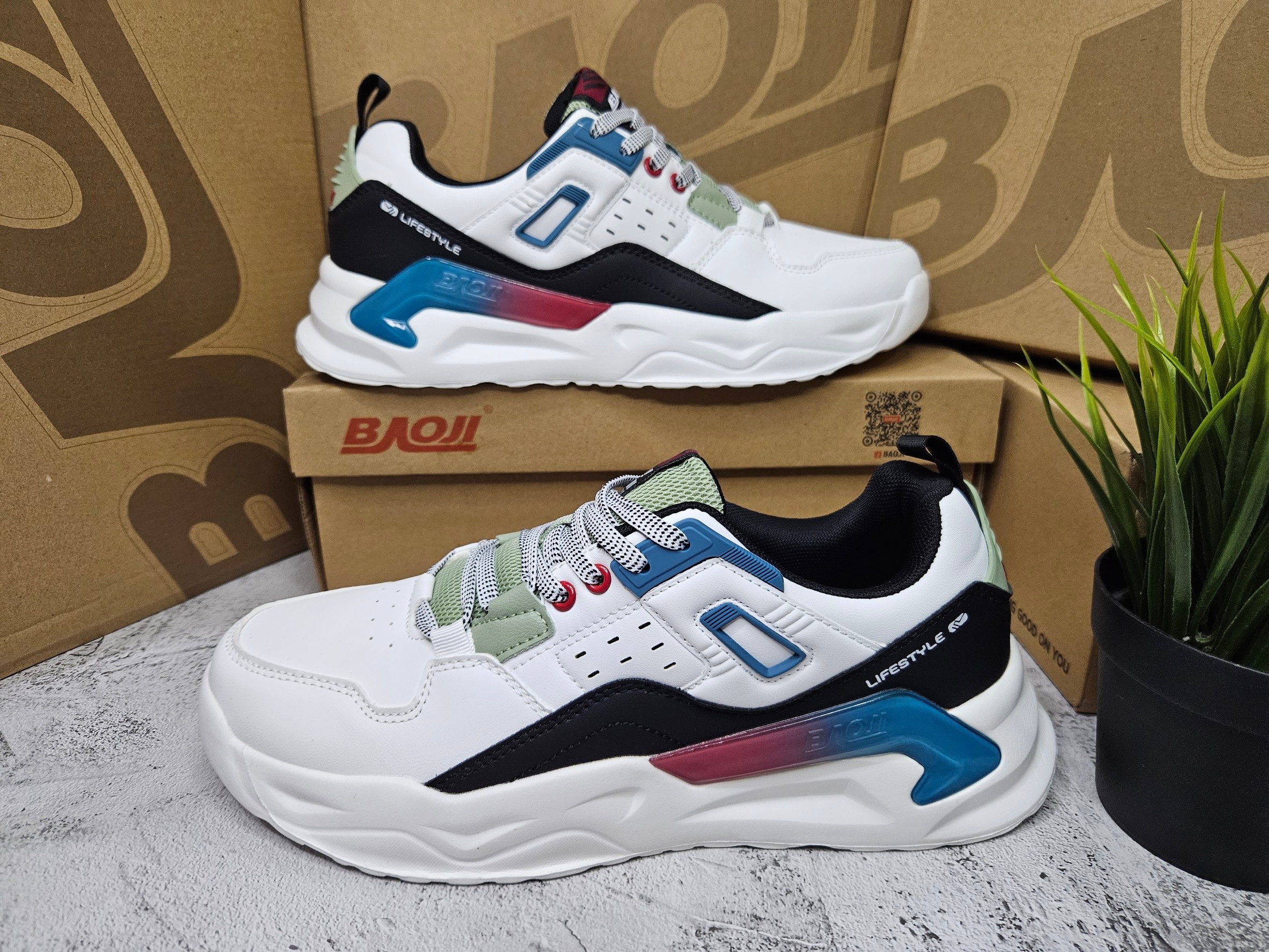 BAOJI ลิขสิทธิ์แท้ รองเท้าผ้าใบผู้ชายบาโอจิ (BJM-767) ยี่ห้อBAOJI ...