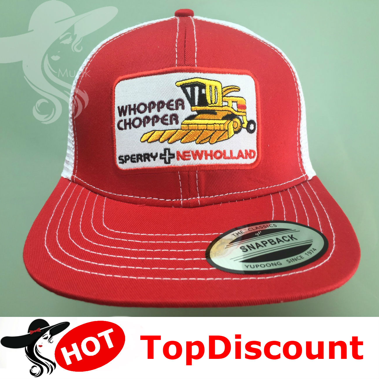 หมวกวินเทจ Whopper Chopper New holland หมวกตาข่าย | Lazada.co.th