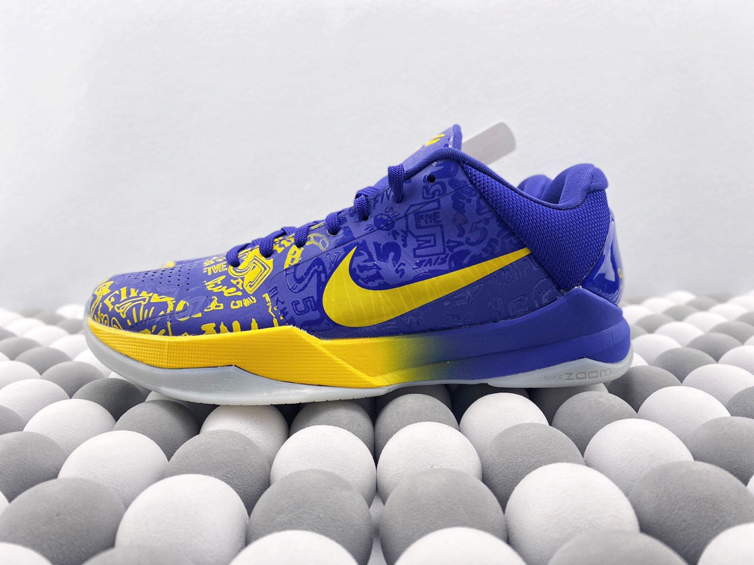 Certified products ) Nike Zoom Kobe 5 5Rings ZK5 Purple Gold Combat ...