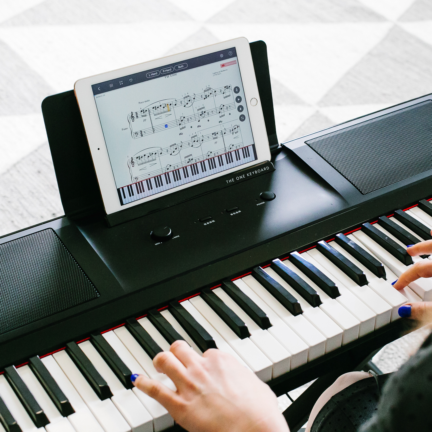 The One® Light Keyboard TOK1 คีย์บอร์ดไฟฟ้า อัจฉริยะ 61 คีย์ มีเสียง ...