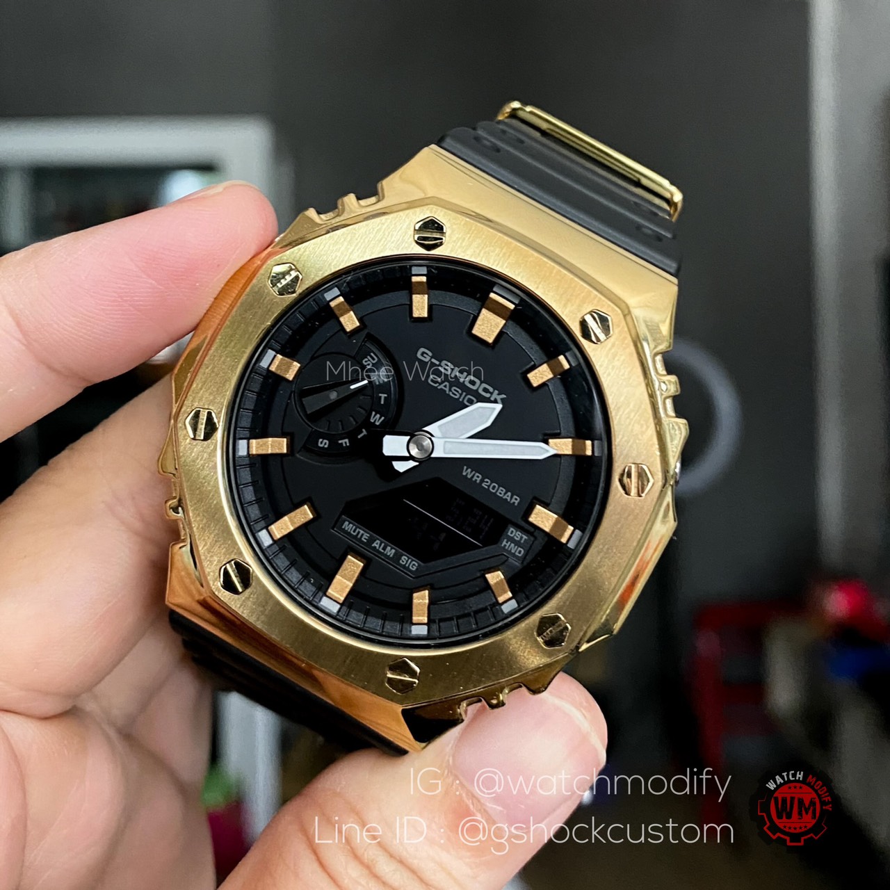 G-Shock หน้าAP Gold Resin รุ่น GA-2100 แต่ง Casioak Mod Gen1 - Mhee ...