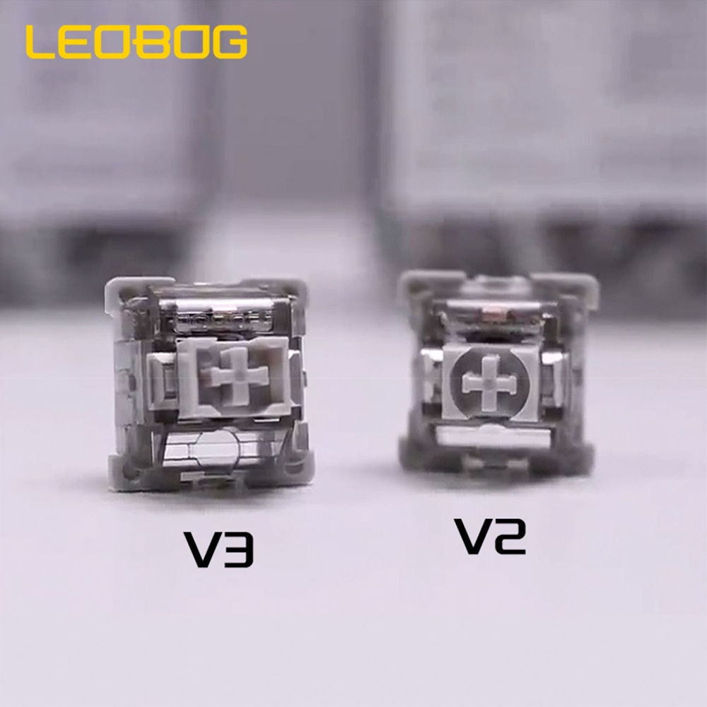 LEOBOG GrayWood V3 Switch Linear Gray Switches for Custom Mechanical ...