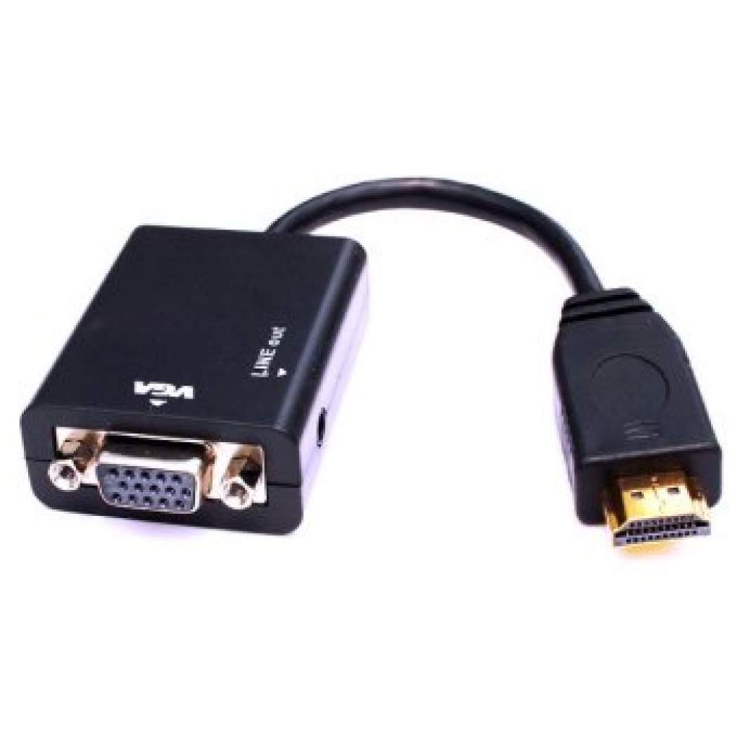 สายแปลงจาก HDMI ออก VGA+audio, HDMI to VGA + audio Converter Adapter ...