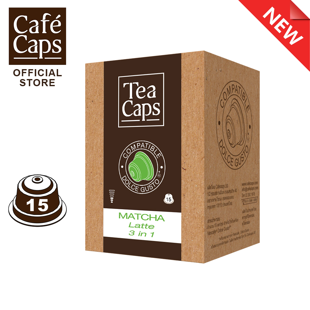 TeaCaps - Matcha Latte 3 in 1 Nescafe Dolce Gusto Capsule Compatible (1 ...
