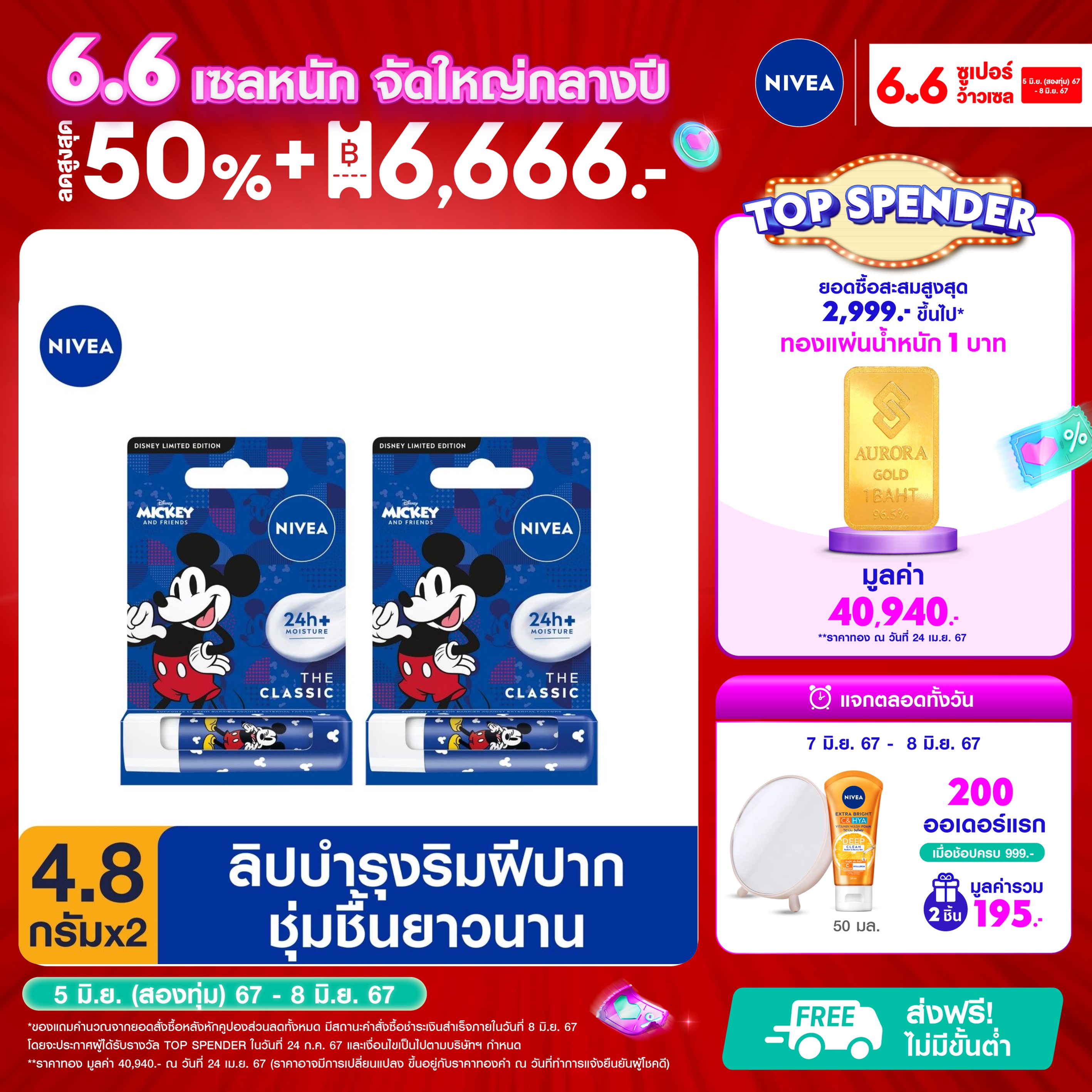 นีเวีย ลิป บำรุงริมฝีปาก ออริจินัล แคร์ 4.8 กรัม NIVEA - NIVEA - ThaiPick