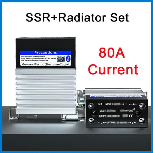 Integrated Guide Rail Solid State Relay 40A Radiator 12V DC Control AC ...