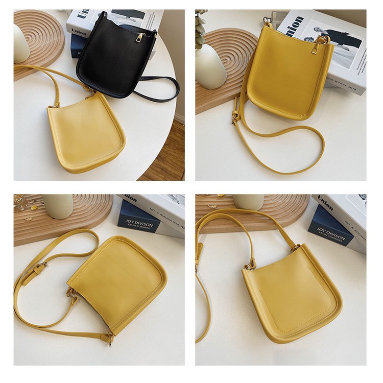 GUCSELECTED(B1812) กระเป๋าหนังสะพายข้าง ทรงสี่เหลี่ยม มีซิป ขนาดเล็ก ใส่โทรศัพท์มือถือได้ - GUC ...