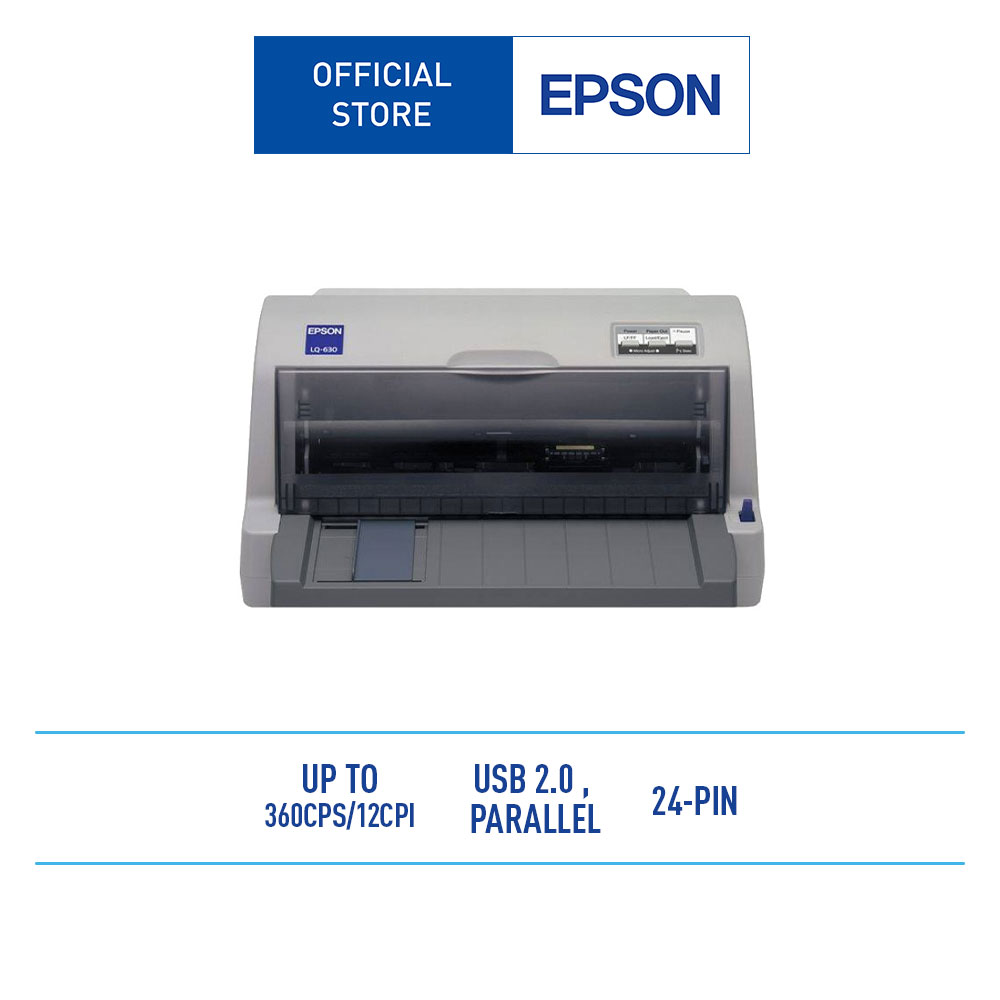 Epson LQ-630 Compact 24-pin Dot Matrix Printer เครื่องพิมพ์ดอทเมตริกซ์ ...