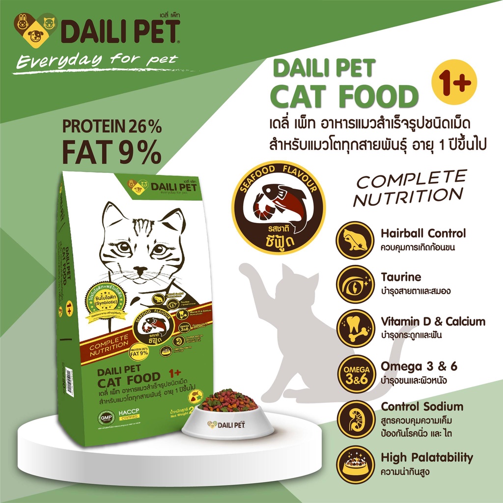 Daili Pet อาหารแมว เดลี่เพ็ท ชนิดเม็ด ขนาด 1 kg - AmaZinG PetZ 2024 ...