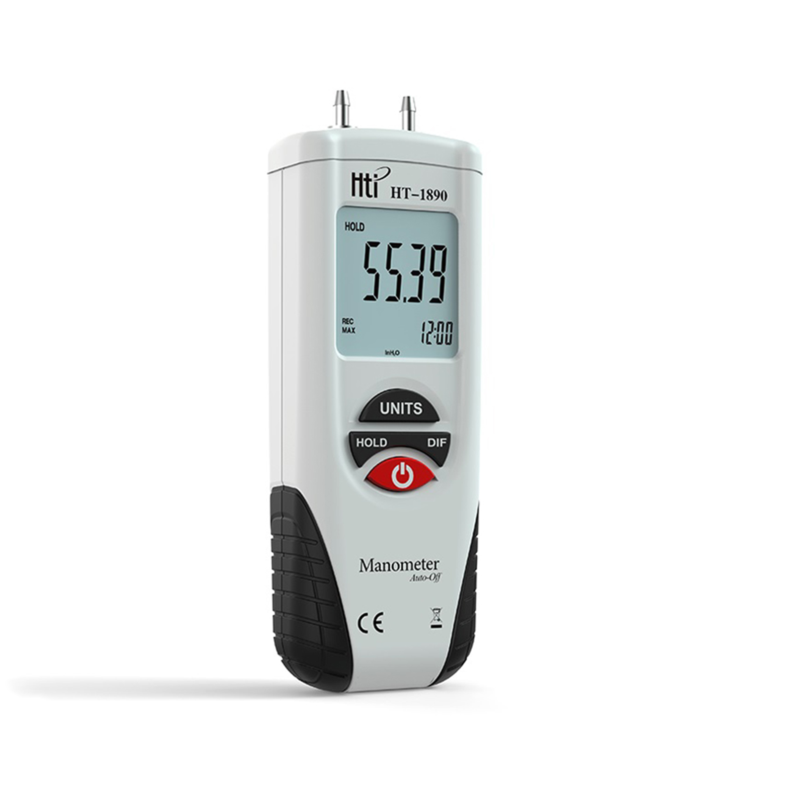 Hti LCD Mini Digital Manometer Differential Gauge Air Pressure Meter ± ...