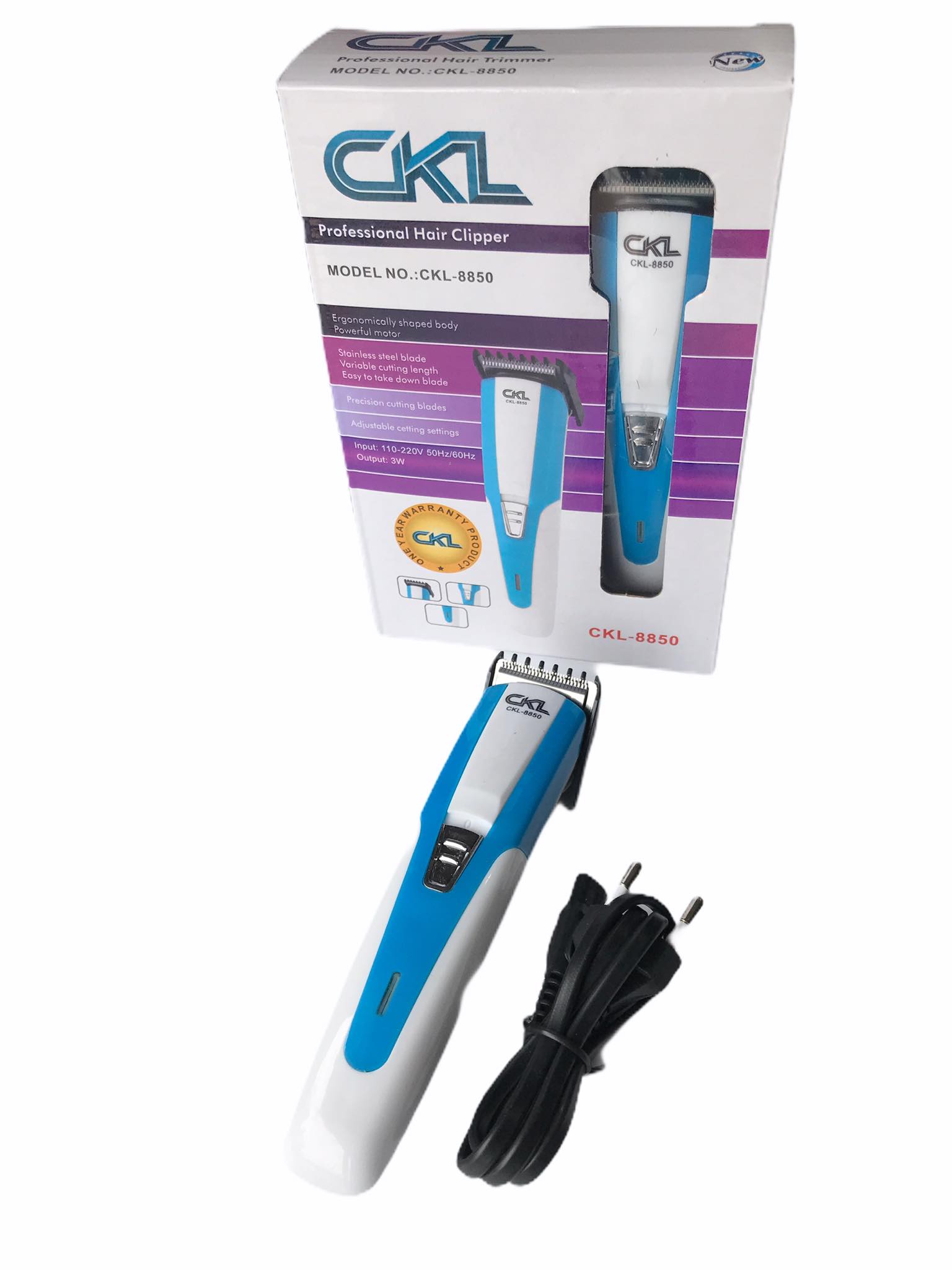 ปัตตาเลี่ยนไร้สาย สำหรับตัดแต่งทรงผม CKL-8850 คละสี - N-A Mobile IT - ThaiPick