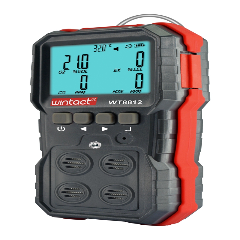 Compound Gas Monitor Multi Rechargeable 4 in 1 Digital Combustible O2 ...