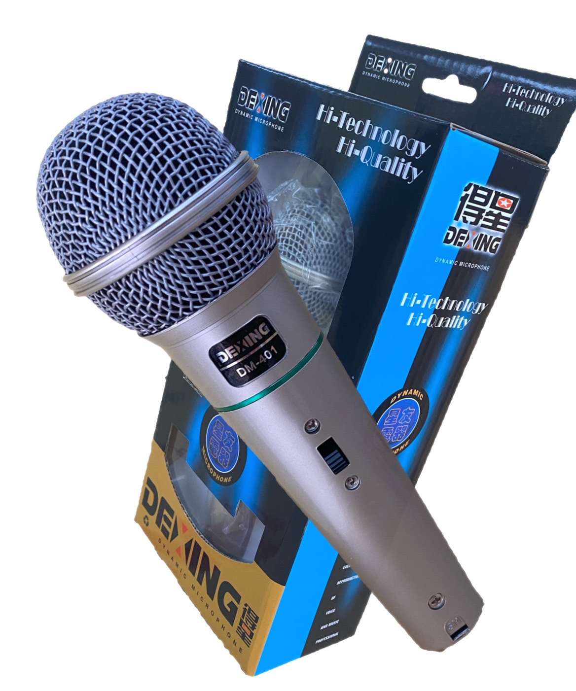 DE ING รุ่นDM-401ไมค์โครโฟน พร้อมสาย PROFESSIONAL DYNAMIC MICROPHONEสาย ...