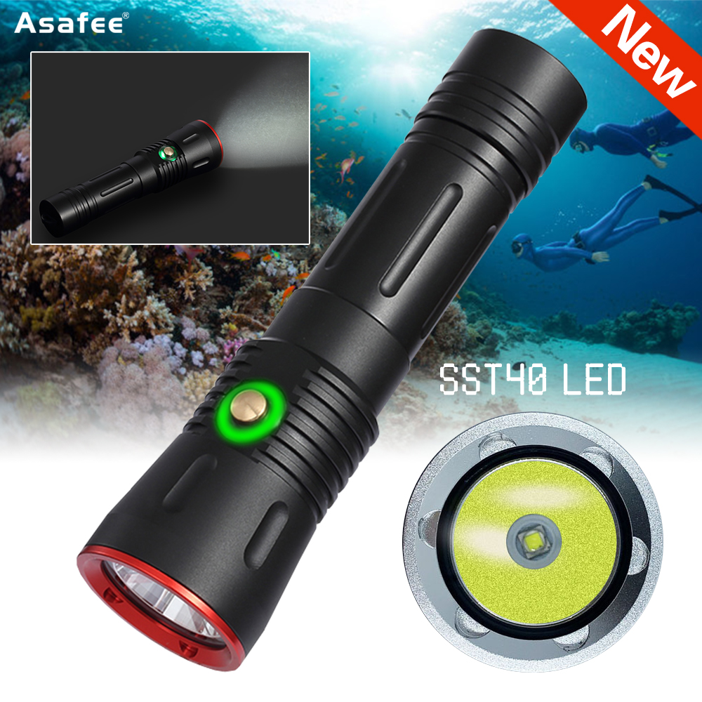 NEW 2000lumen MINI High Power Dive flashlight DA11 1x SST40 LED 20W LDE ...