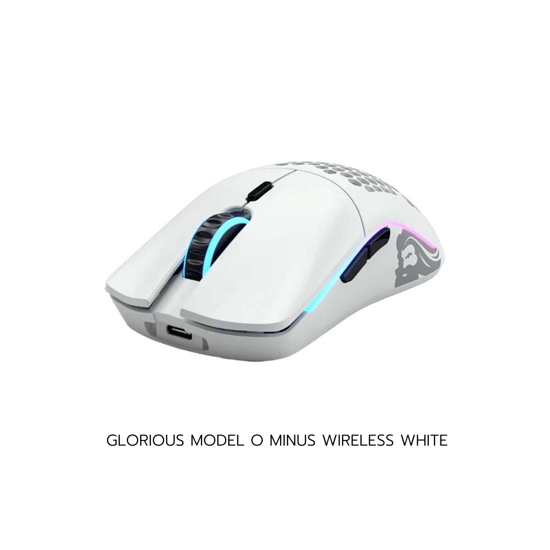 เมาส์ Glorious mouse Model O/O Minus Wireless Matte Black/White by ...