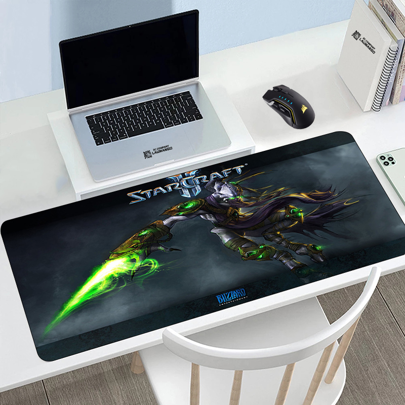 StarCraft ตารางโต๊ะคอมพิวเตอร์พรมปูพื้นอุปกรณ์เสริม Mousepad Pc Gaming ...