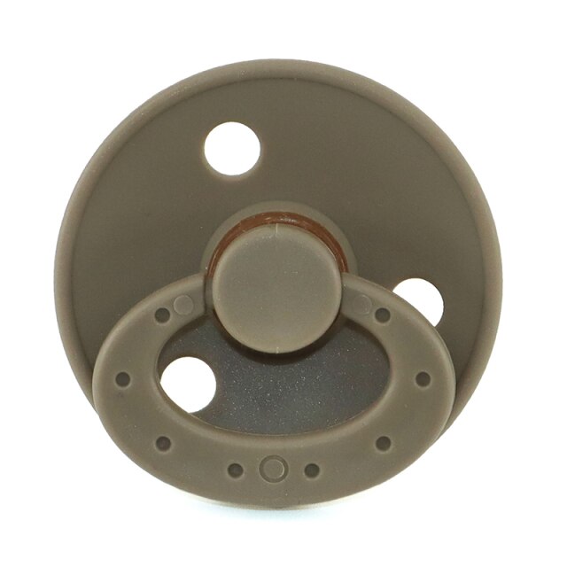 Solid Color Baby Pacifier Newborn Silicone Pacifier Soft Rubber Infant ...