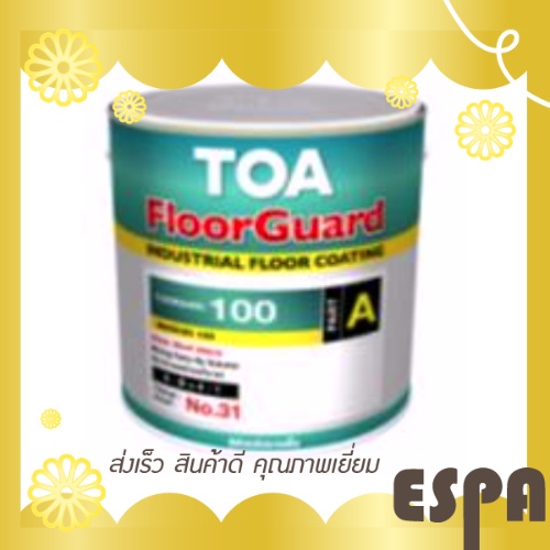 Toa Hdc ฟลอร์การ์ด 100 สีทับหน้า ส่วนเอ 1 กล 1014 Hdc Floorguard 100
