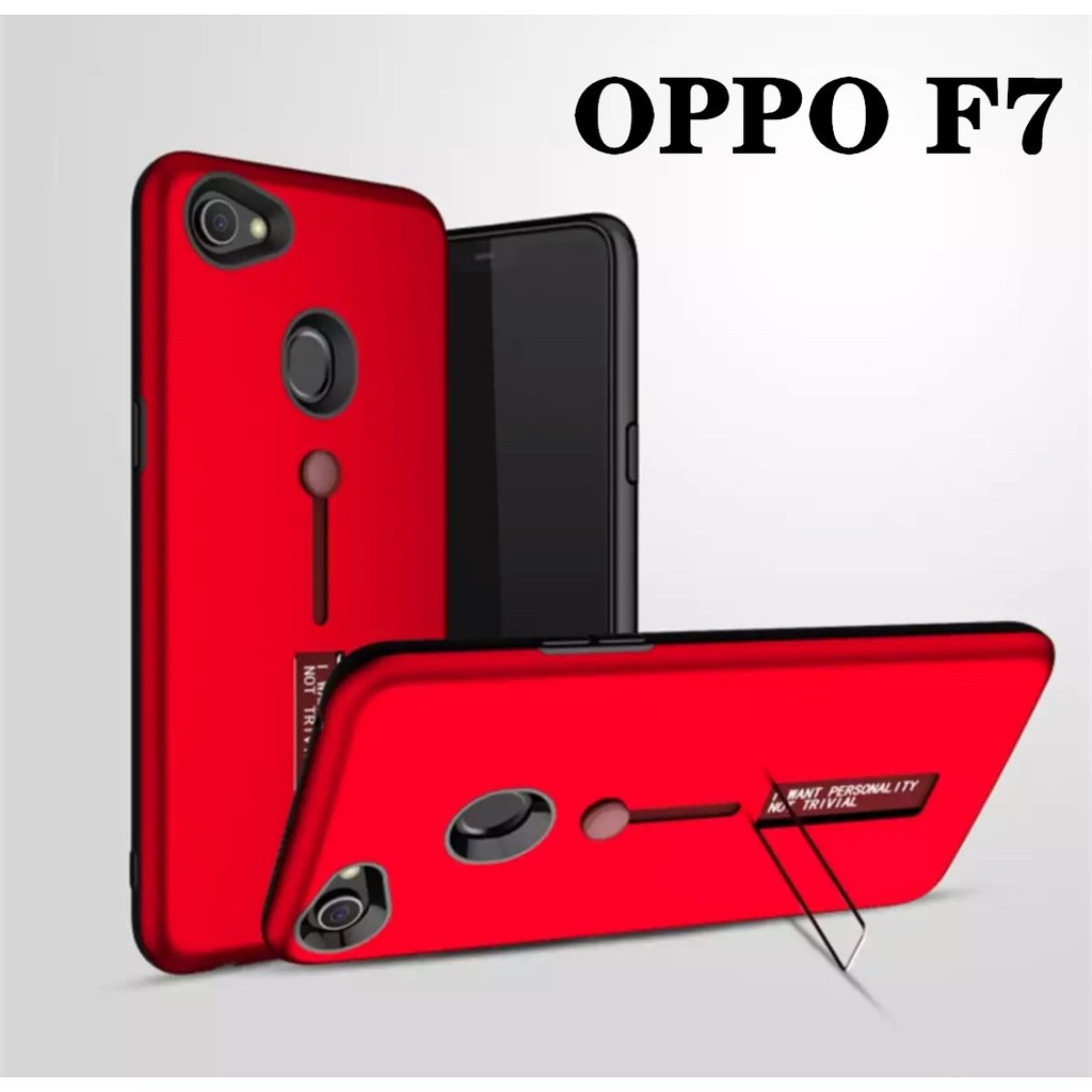 พร้อมส่ง Case OPPO F7 เคสออฟโป้ เคสตั้งได้ สายคล้องนิ้ว แหวน เลื่อนได้ ...
